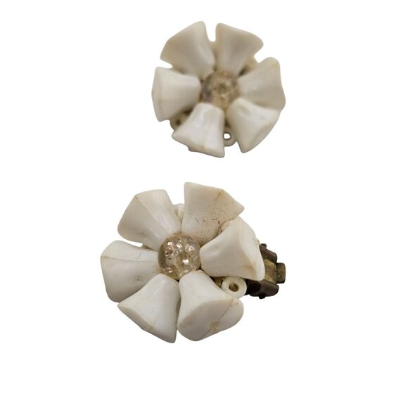 West Germany | Jewelry | Vintage West Germany Acrylic Flower Earrings A803 | Poshmark